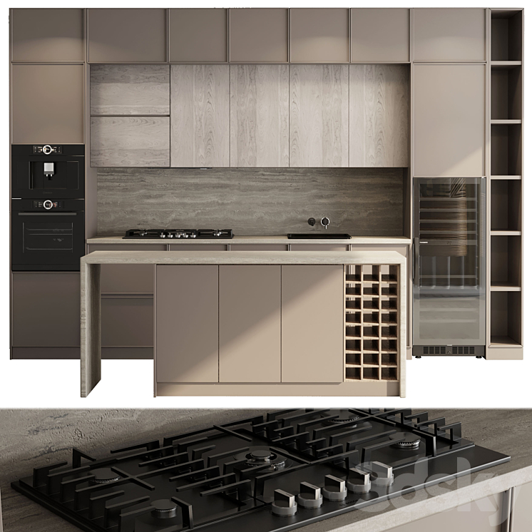 Kitchen Appliance Bosch Kitchen No 21 - Kitchen - 3D model