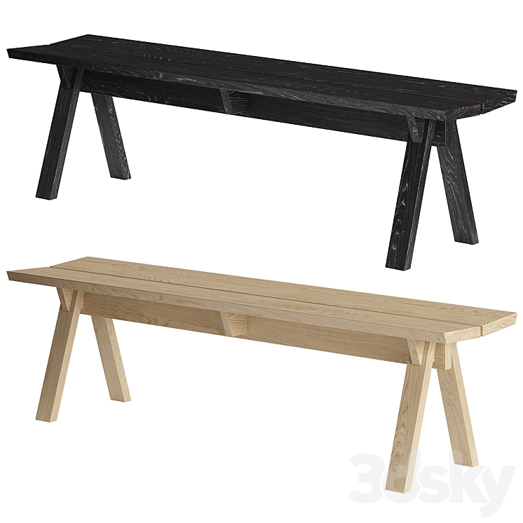 Sagyo Bench by Ariake - Other - 3D model