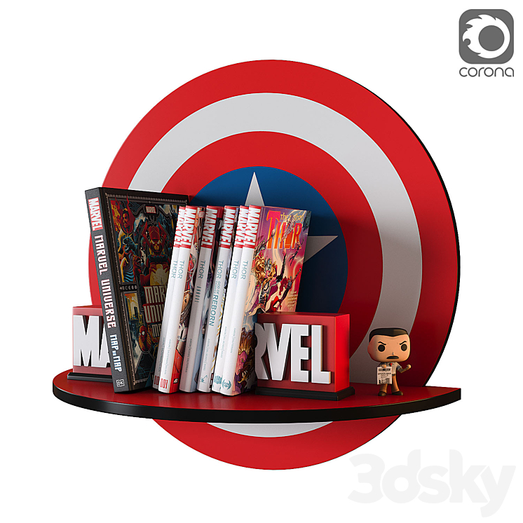 Marvel Comics Set - Books - 3D model