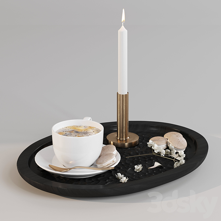 Coffee set 06 - Food and drinks - 3D model