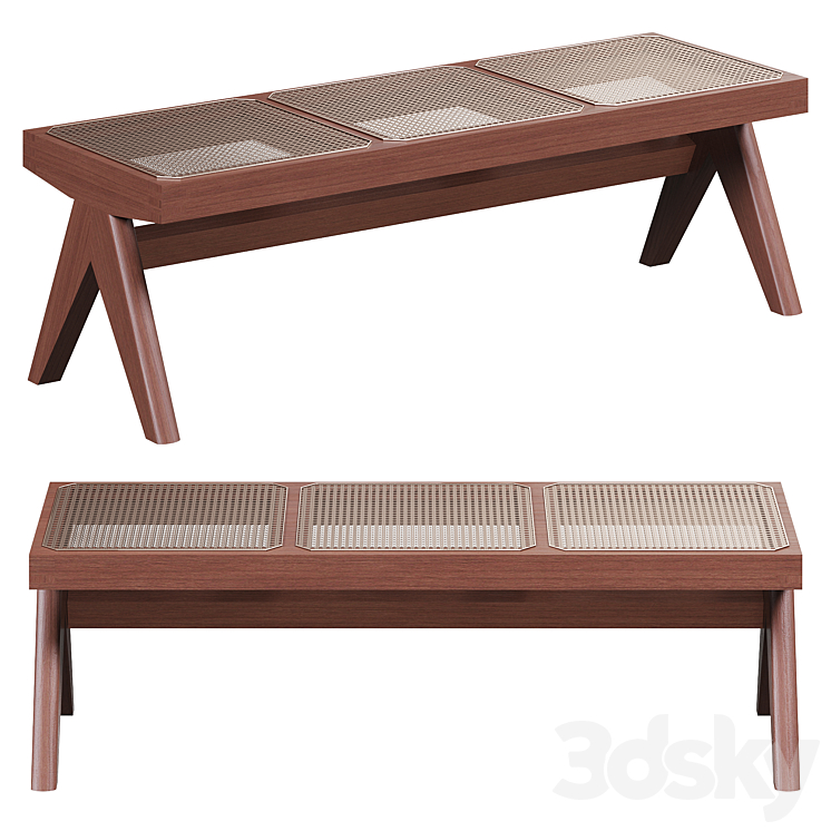 CIVIL BENCH by Cassina - Other soft seating - 3D model