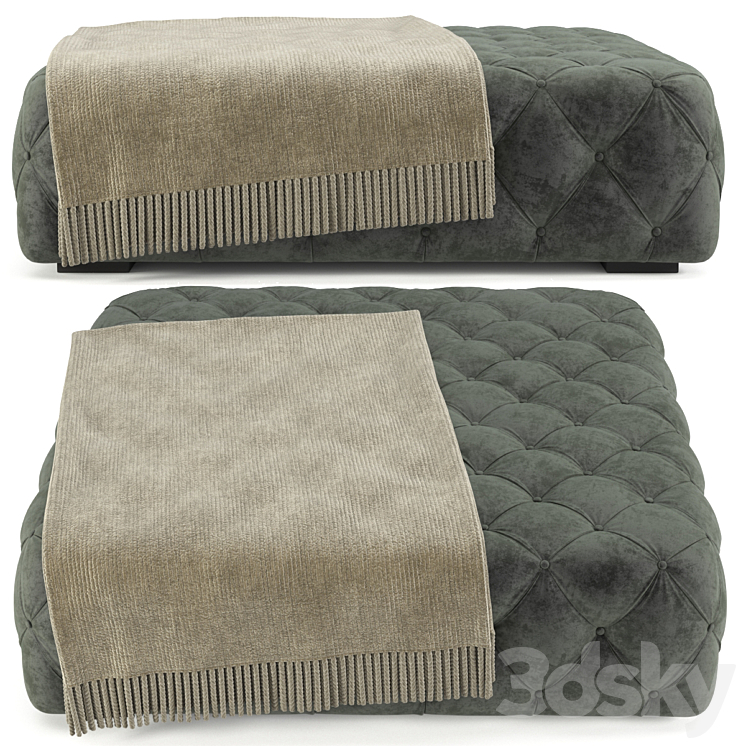 pouf chester moon 1200x1200 - Other soft seating - 3D model