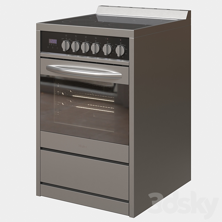 Haier Freestanding Oven Hob Stove - Kitchen appliance - 3D model
