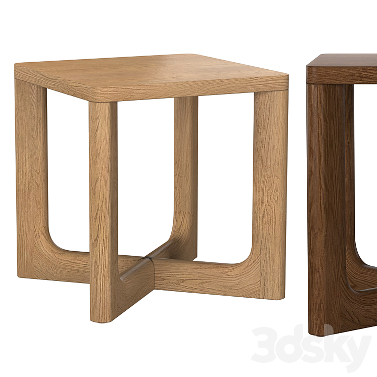 BRETON SQUARE SIDE TABLE - Table - 3D model