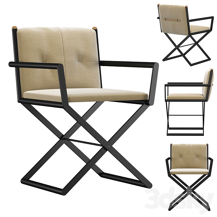 DOMINO DINING DIRECTOR CHAIR - Chair - 3D model
