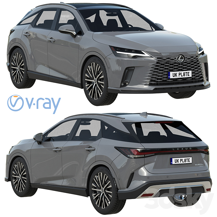 Lexus RX 450 2023 - Ground Transport - 3D model