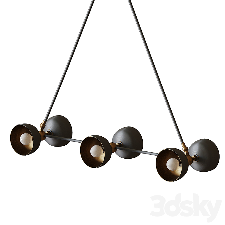 TRAPEZE 6 - Pendant light - 3D model