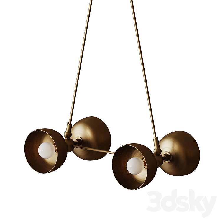 TRAPEZE 4 - Pendant light - 3D model