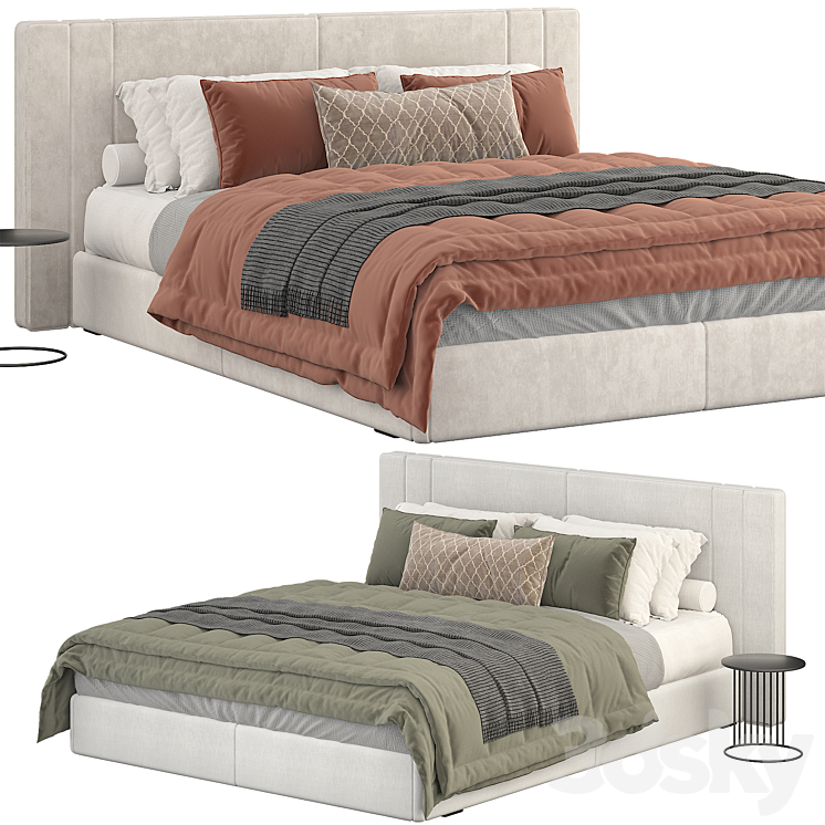 Rh Boston bed - Bed - 3D model