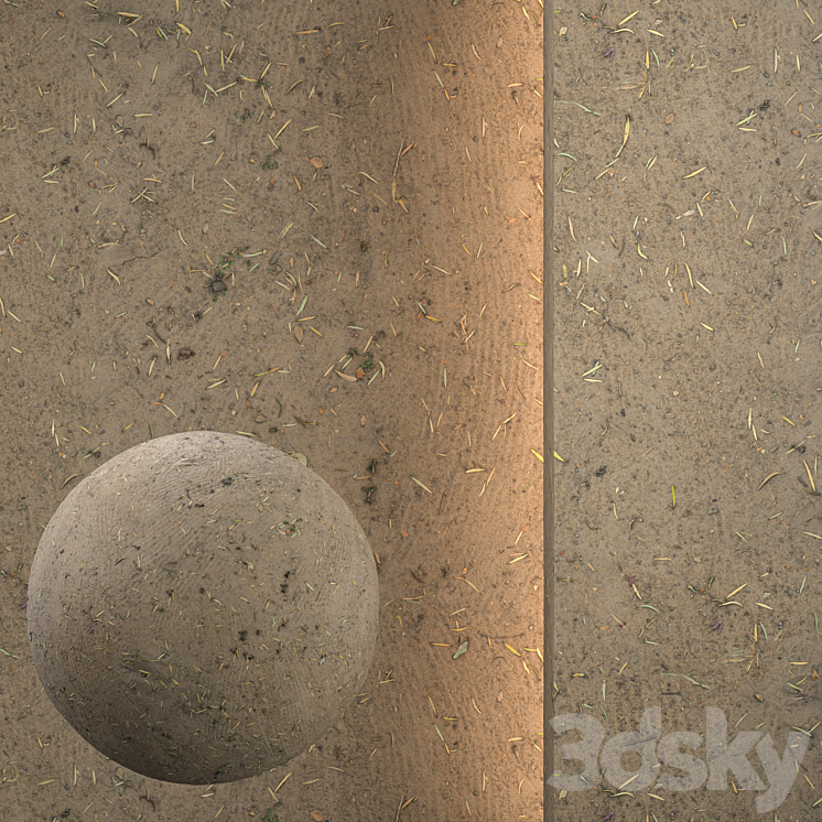 Concrete-048 - Wall covering - 3D model