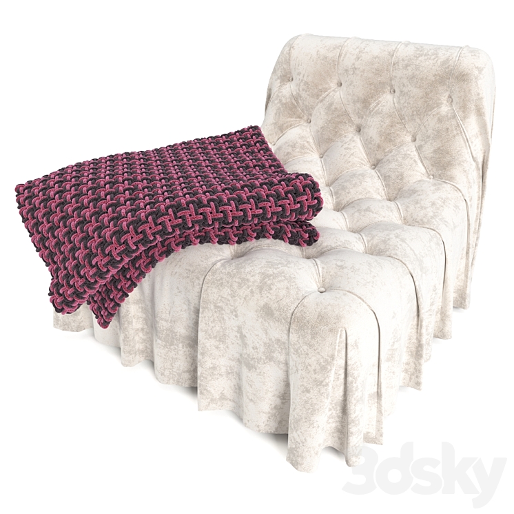 Armchair BUSNELLI Bohemian - Arm chair - 3D model