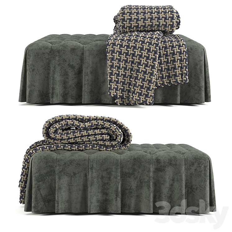 Pouffe BUSNELLI Bohemian 1160x1160 - Other soft seating - 3D model