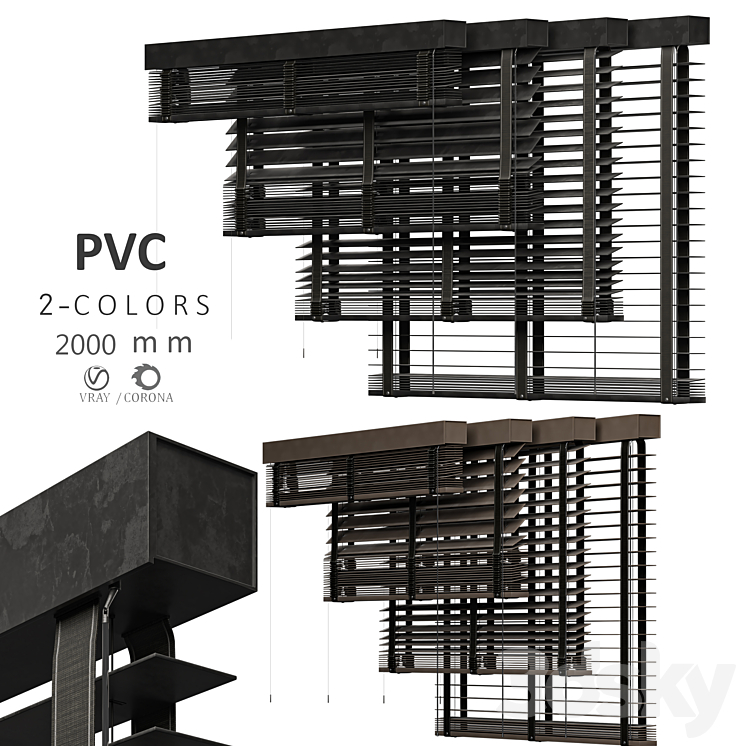 PVC blind vol 05 - Curtain - 3D model