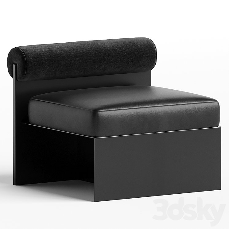 Building Blocks, Modern Geometric Side Chair - Arm chair - 3D model