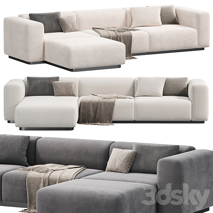 Soft Modular Sofa by Vitra 2, sofas - Sofa - 3D model