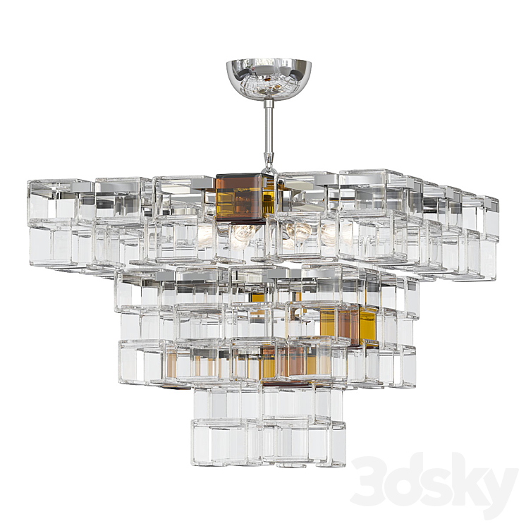 Interlocking - Pendant light - 3D model