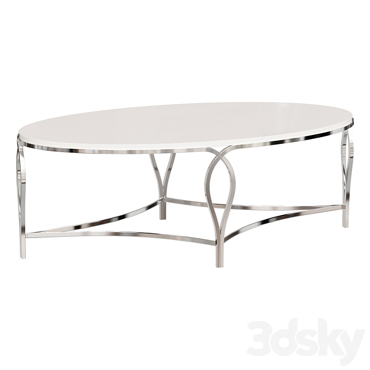Coffee table Calista Metal Oval Cocktail Table coffee table - Table ...