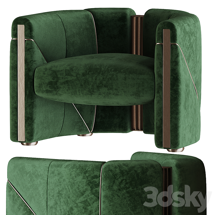 visionnaire petra armchair - Arm chair - 3D model