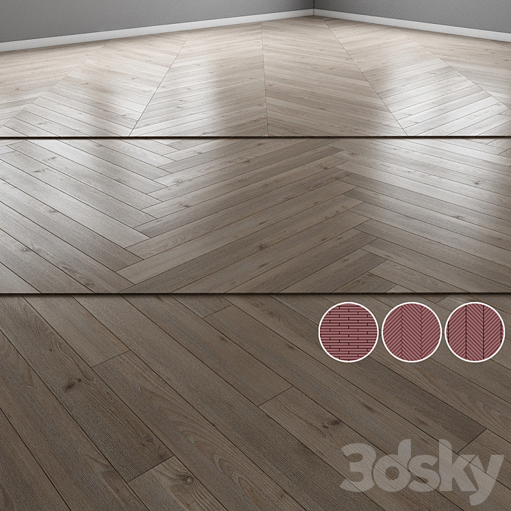 Floor 35 - Wood - 3D model
