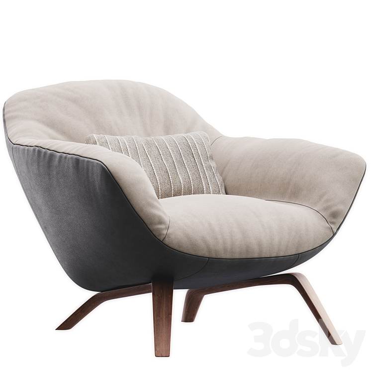 Florentia By MisuraEmme - Arm chair - 3D model