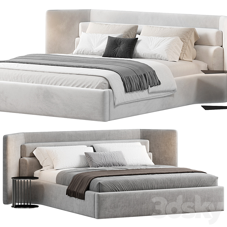 Step Bed by District Eight - Bed - 3D model