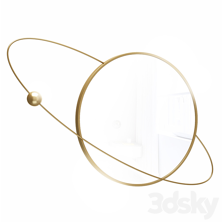 Saturn Mirror - Mirror - 3D model