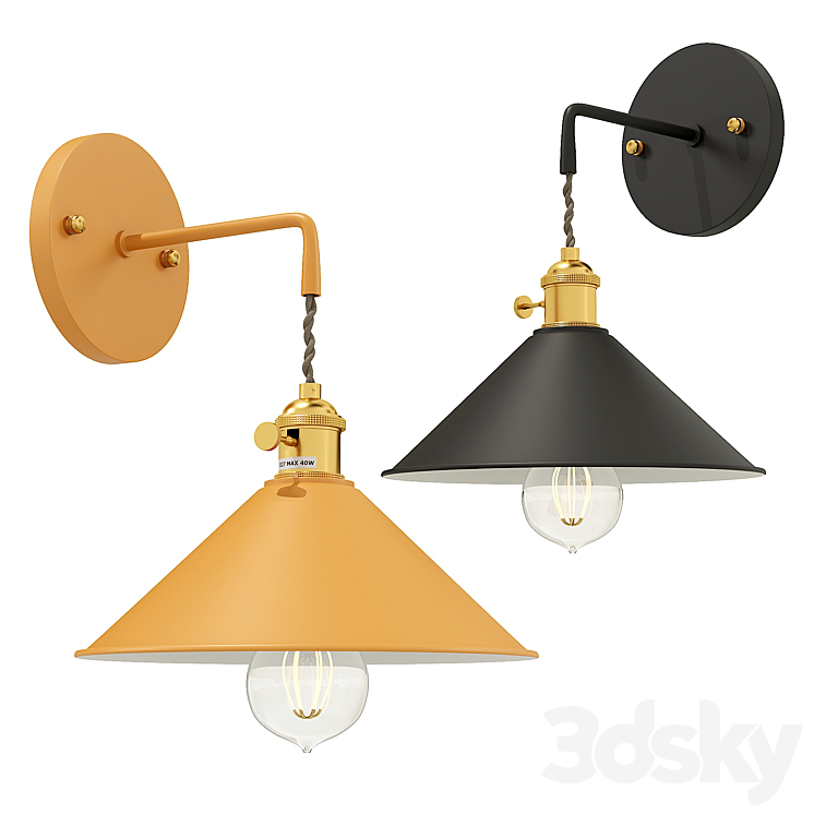pasta lamp for living room - Wall light - 3D model