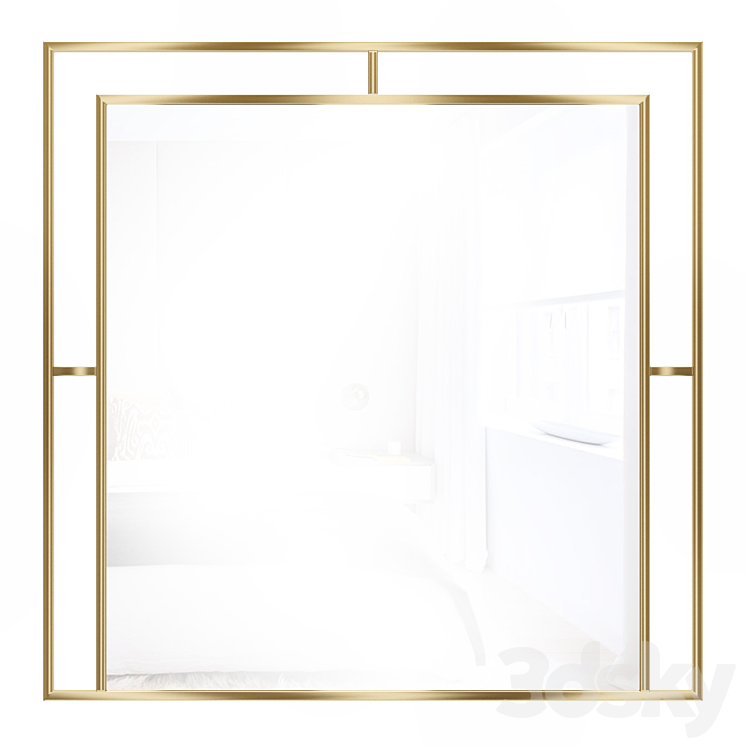 Mirror in metal frame GZ-M1024 - Mirror - 3D model