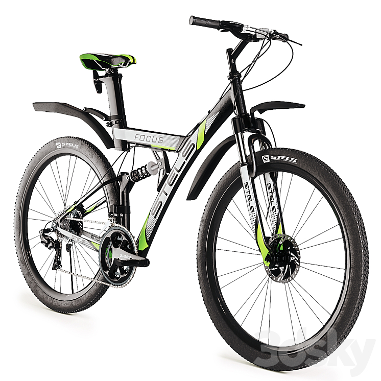 Stels Focus mountain bike - Ground Transport - 3D model