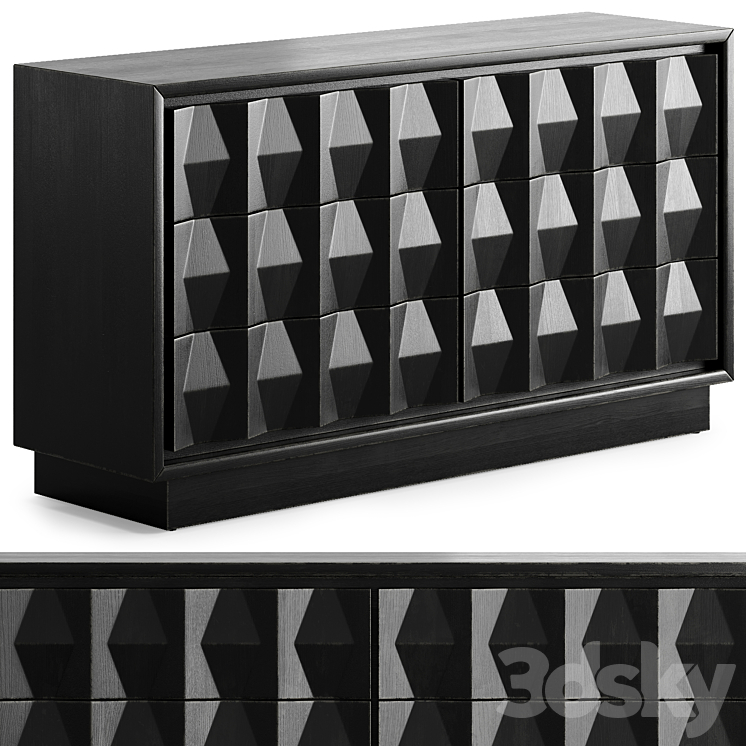 Carved Pattern Drawer Dresser By West Elm - Sideboard & Chest of drawer ...