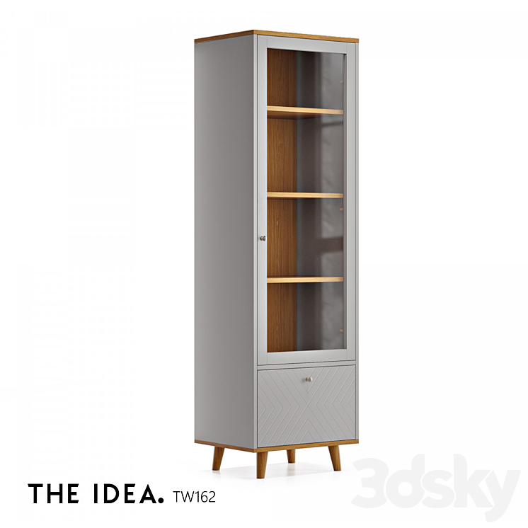 OM THE-IDEA narrow cabinet TWIN 162 - Rack - 3D model