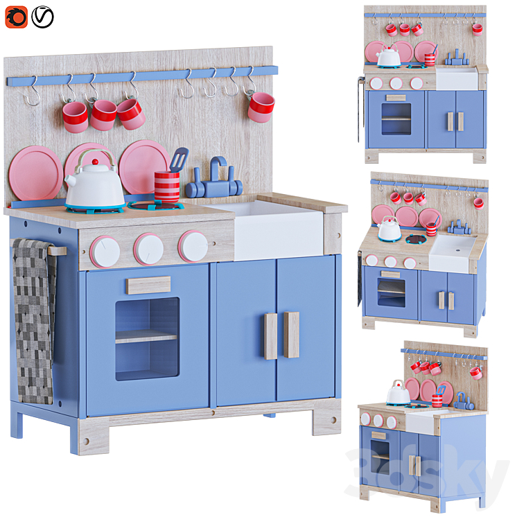 Home Kitchen - Toy - 3D model