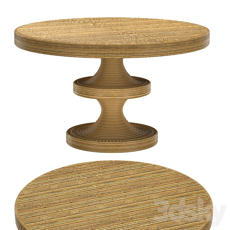 RATTAN BISHOP TABLE - Table - 3D model