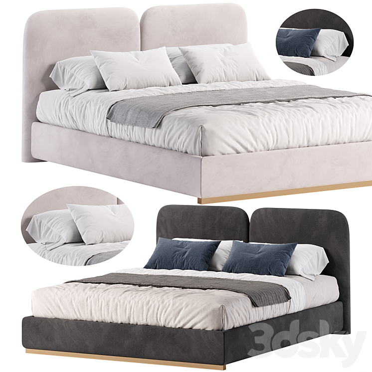 Bubble Bed by Aura home collection - Bed - 3D model