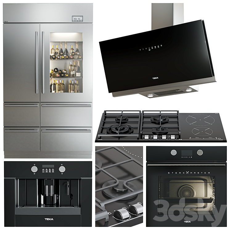 Teka appliance set2 - Kitchen appliance - 3D model