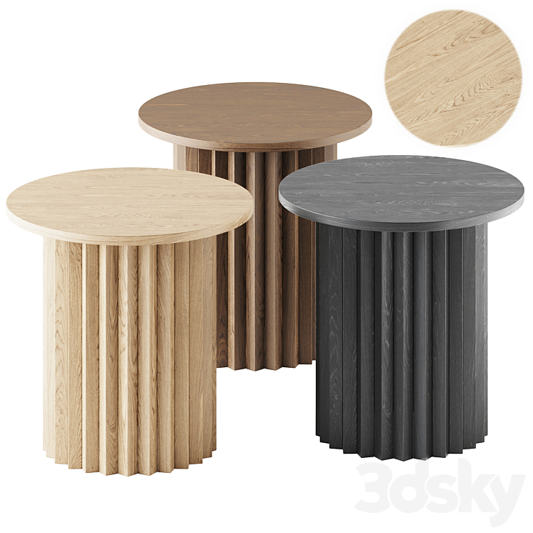 Mark Tuckey Boston Oak Side Table - Table - 3D model