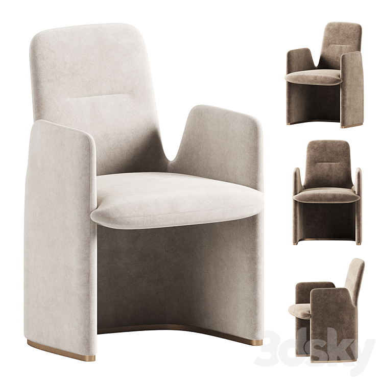 Guest Armchair Poliform - Chair - 3D model