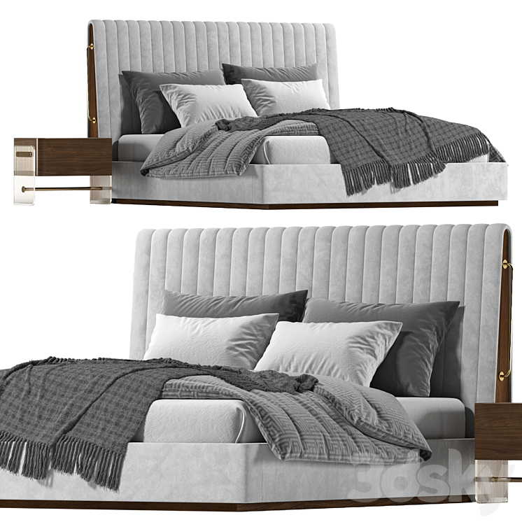 Mezzo Collection - Rivers bed - Bed - 3D model