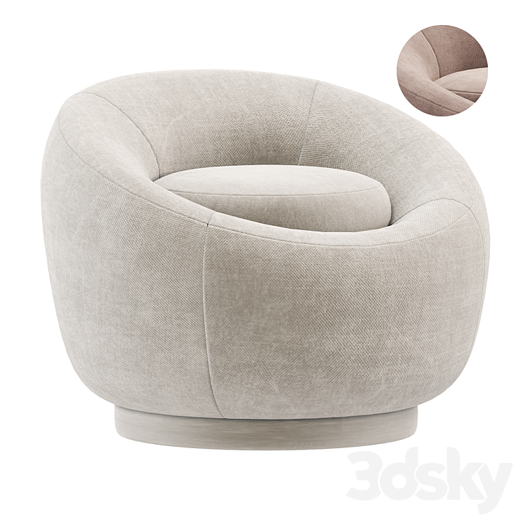 Helios swivel chair - Arm chair - 3D model