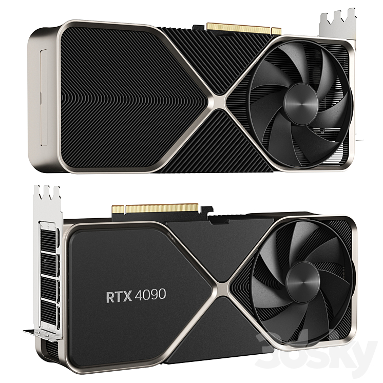 Nvidia GeForce RTX 4080 and 4090 - PC & other electronics - 3D model