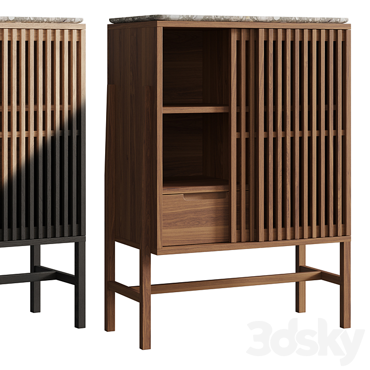 Tikamoon Isaure sideboard 80 - Sideboard & Chest of drawer - 3D model