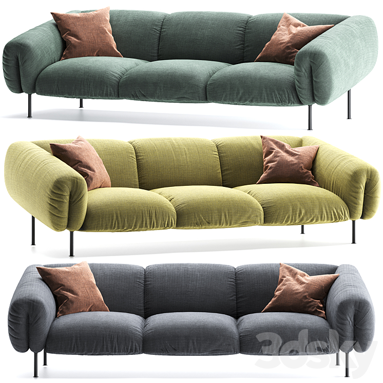 sofa Zanotta ZA:ZA - Sofa - 3D model