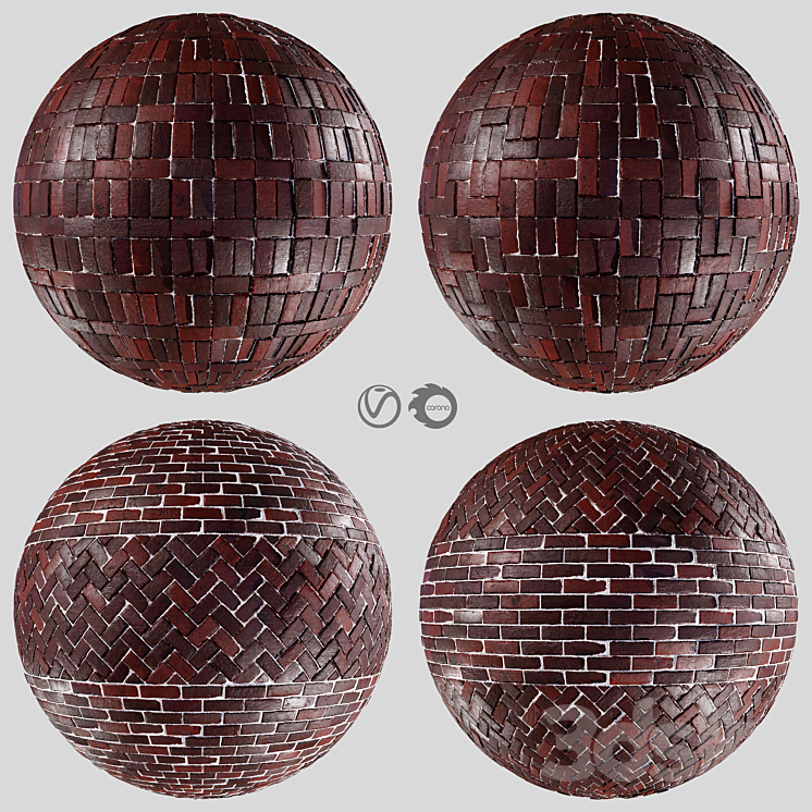 Realistic Brick PBR Material Vol8 - Brick - 3D model