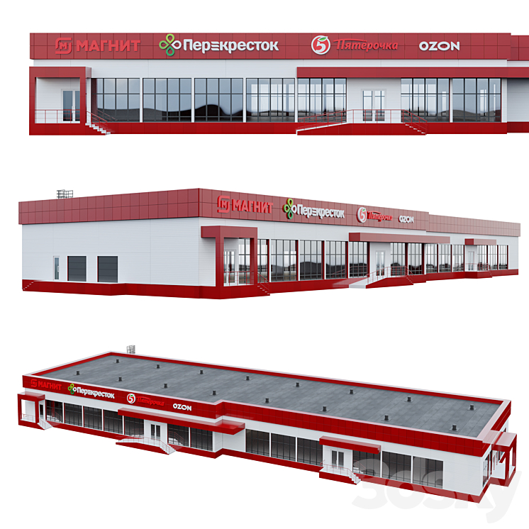 Shop - Building - 3D model