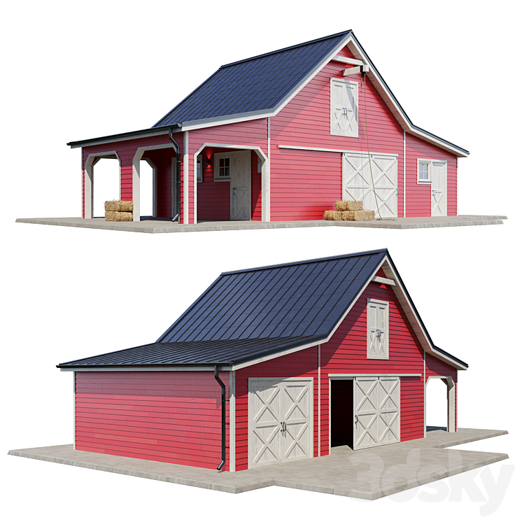 Barn V1 - Building - 3D model