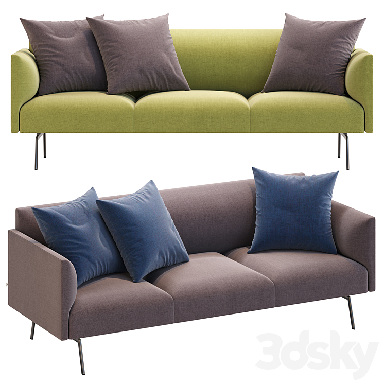 B&T design /Led Triple Sofa - Sofa - 3D model