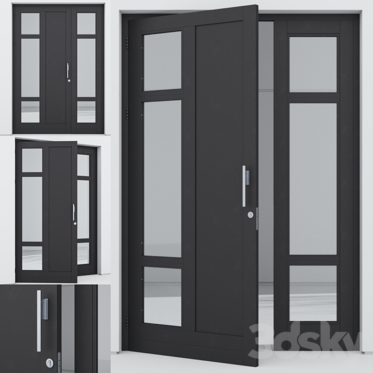 Aluminum door 43 - Doors - 3D model