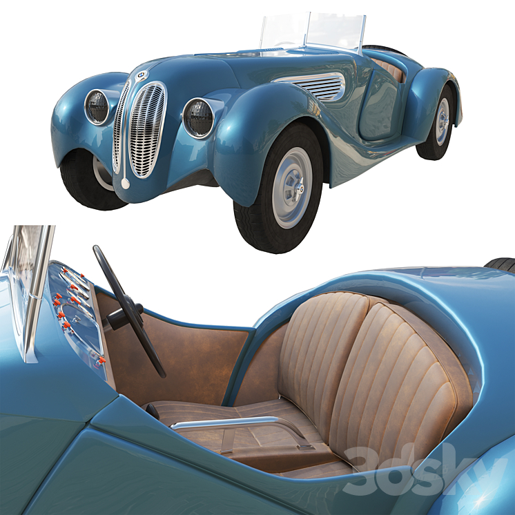 Classic Bmw - Model 328 - Ground Transport - 3D model
