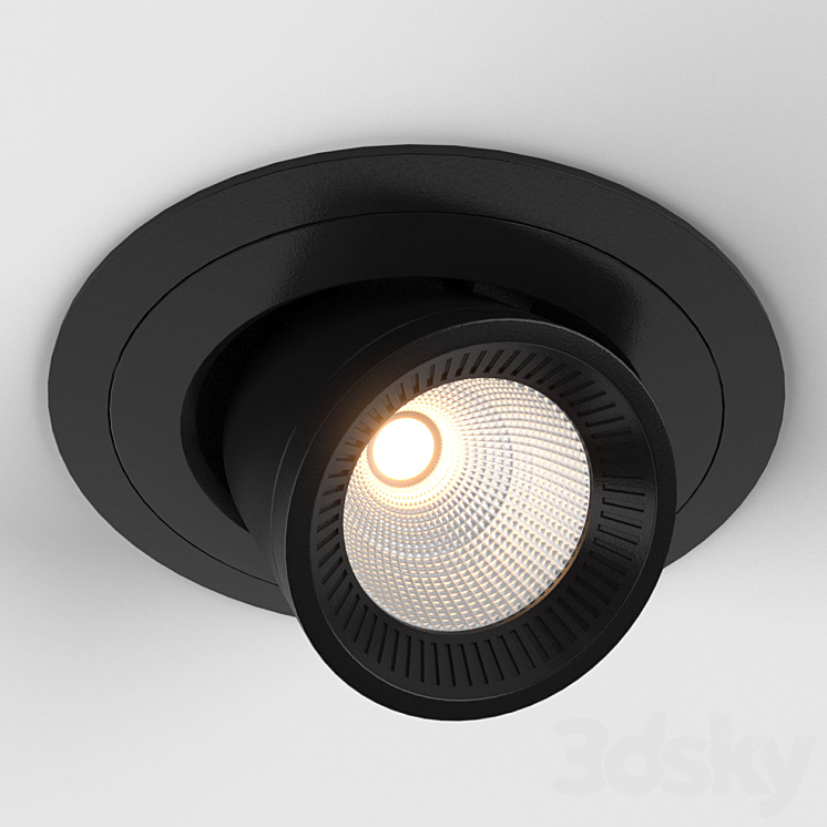 Adjustable Pop-Up Ceiling Light Fixture Black/White - Spot light - 3D model