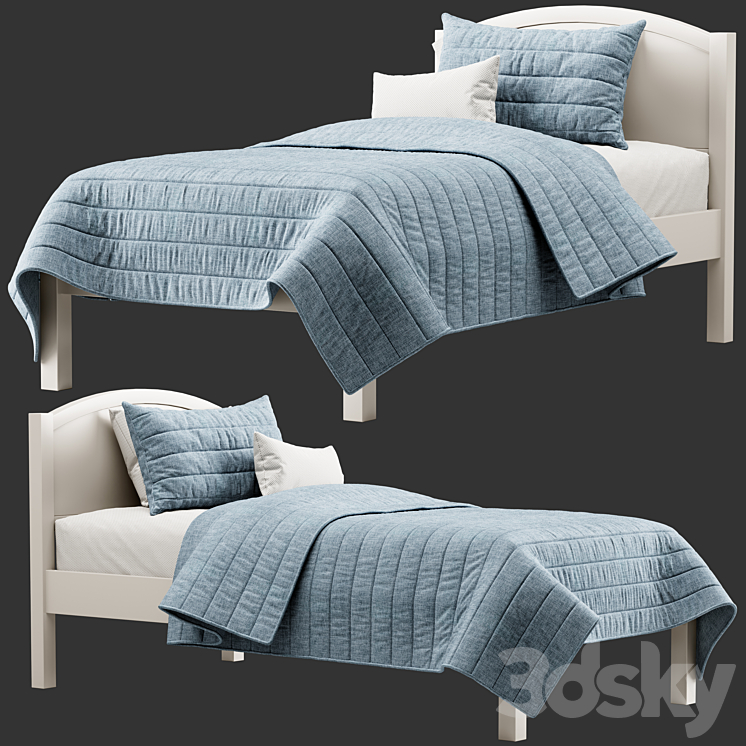 Austen Bed - Bed - 3D model